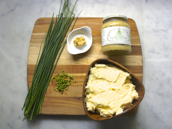 Grainy Mustard Chive Butter - Churncraft